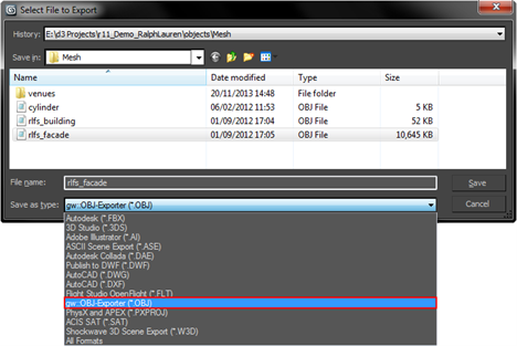 Exporting 3D models | Disguise